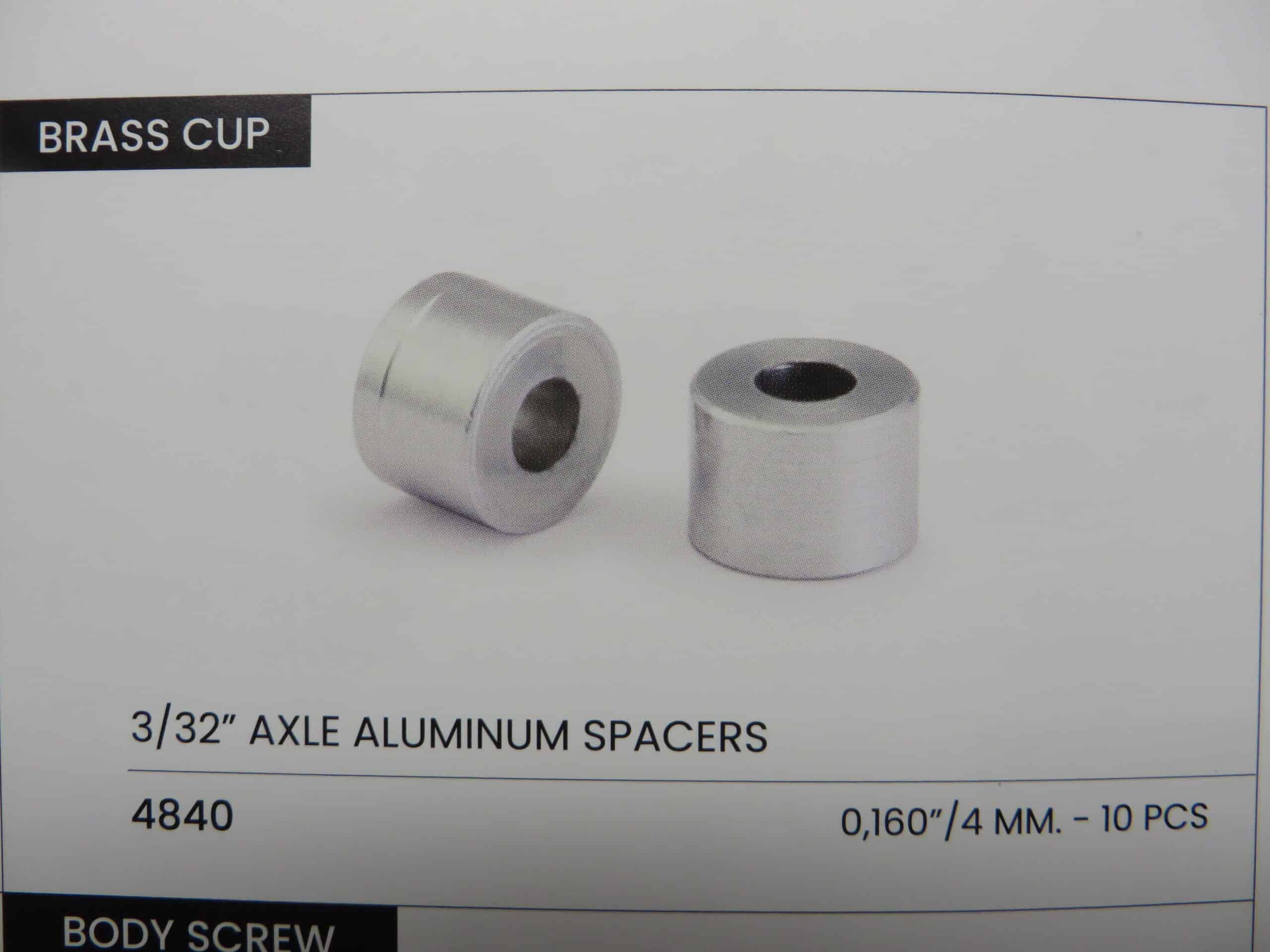 NSR BRASS CUP SPACERS | Slotcar Garage Belgium