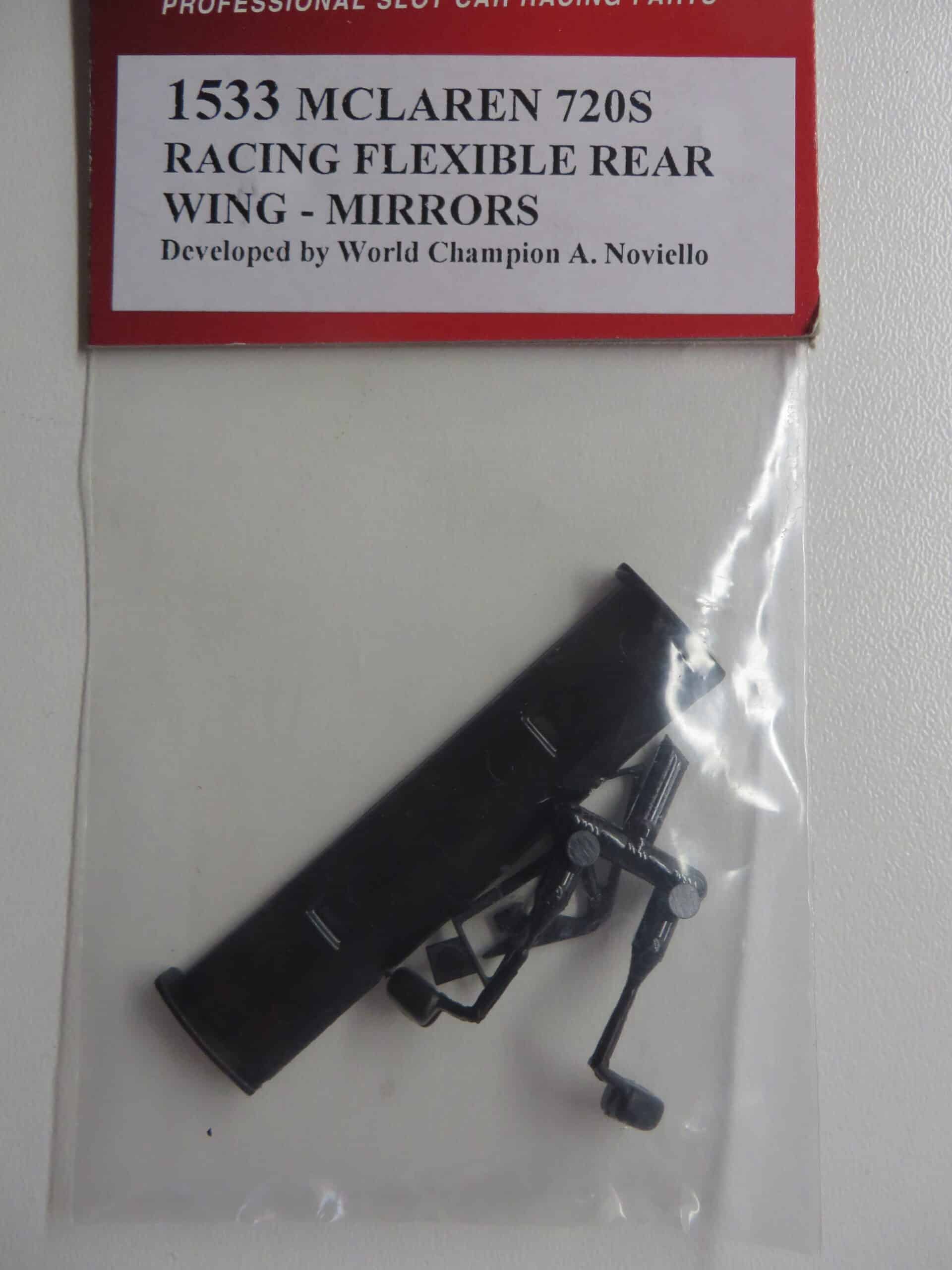 NSR FLEXIBLE REAR WING MIRRORS MCLAREN 720S | Slotcar Garage Belgium