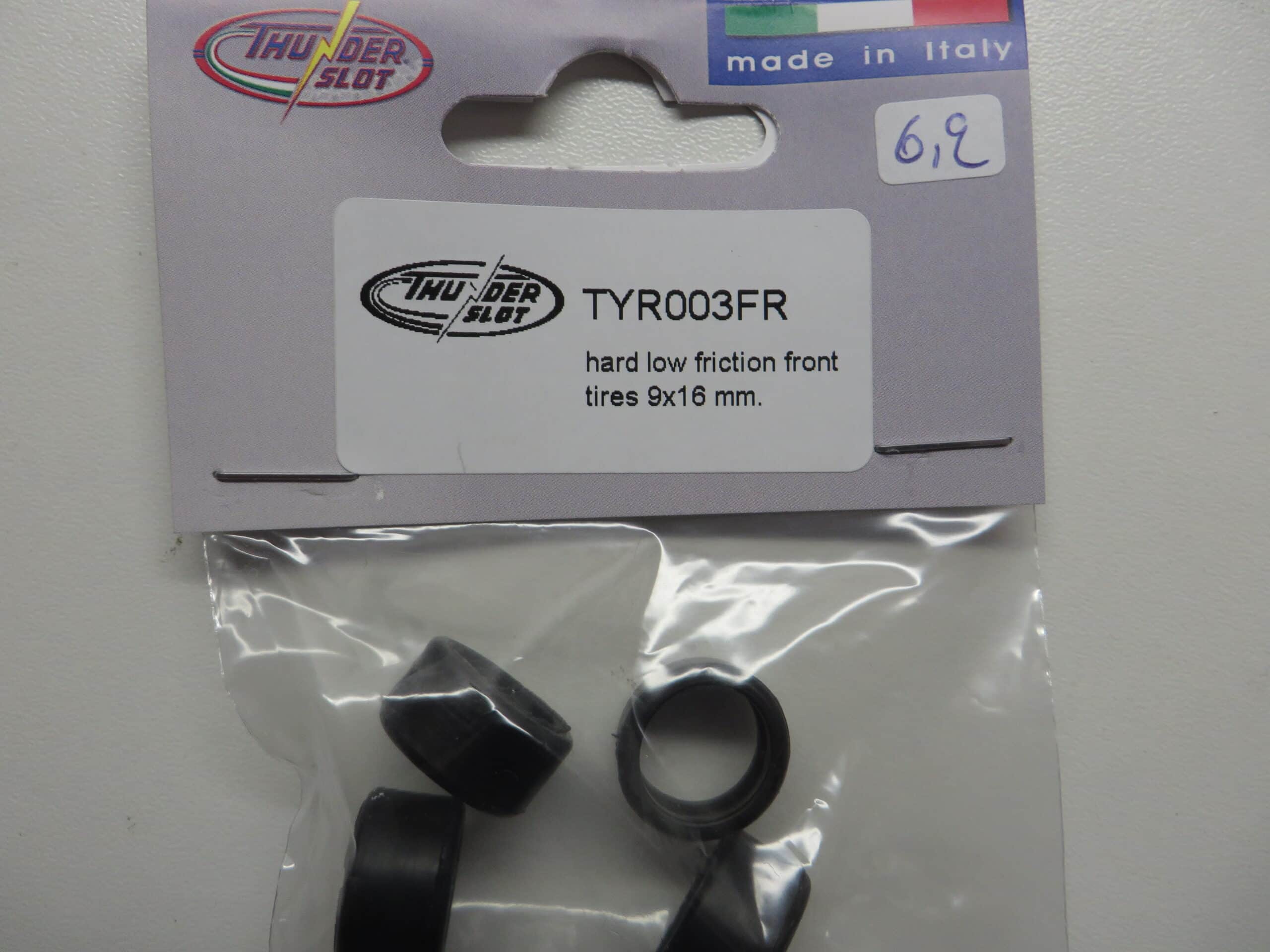 THUNDERSLOT CLASSIC CARS SLICK FRONT TIRES 9X16MM | Slotcar Garage Belgium